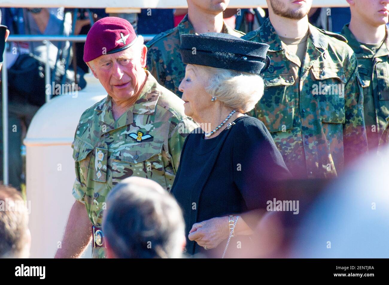 Prince Charles of Wales and Princess Beatrix of the Netherlands during ...
