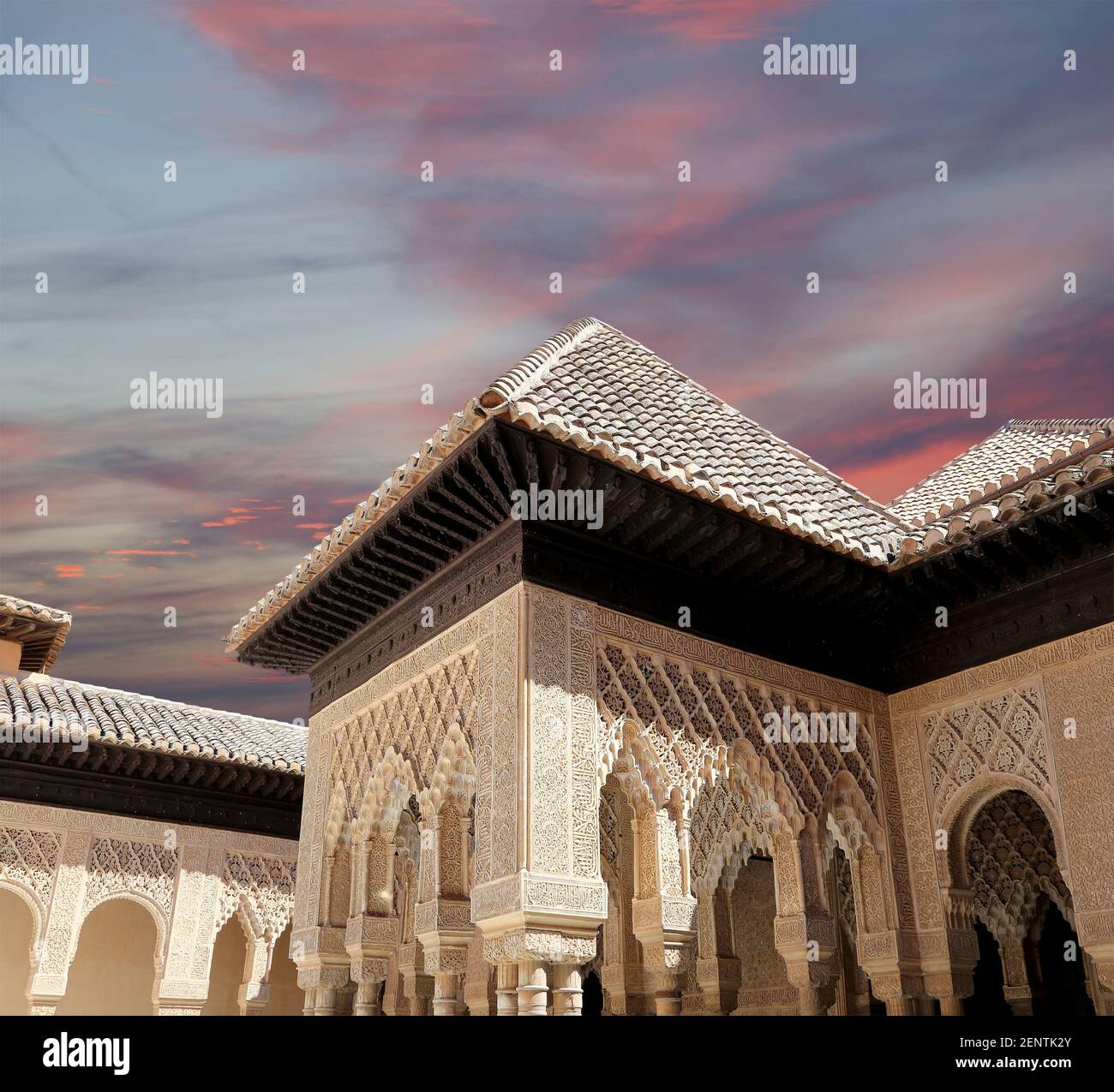 Alhambra Palace - medieval moorish castle in Granada, Andalusia, Spain ...