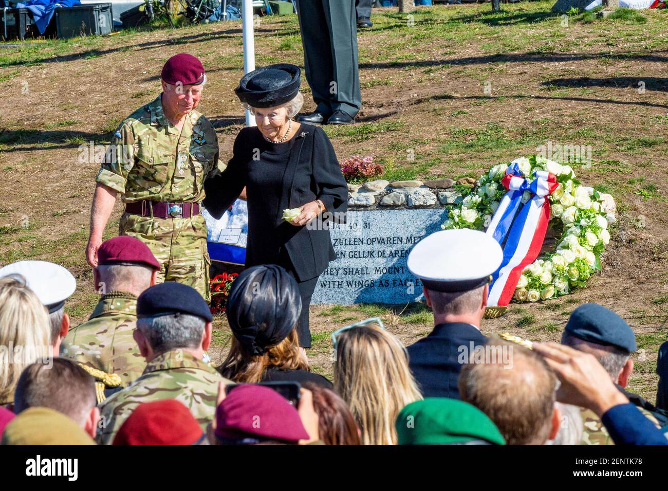 Prince Charles of Wales and Princess Beatrix of the Netherlands during ...