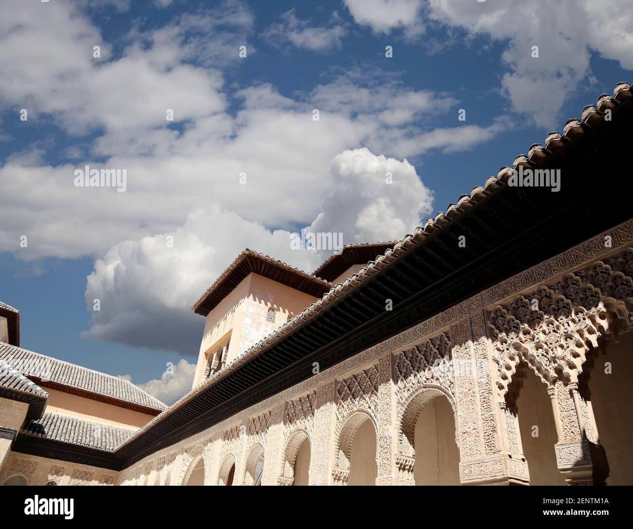 Alhambra Palace - medieval moorish castle in Granada, Andalusia, Spain ...
