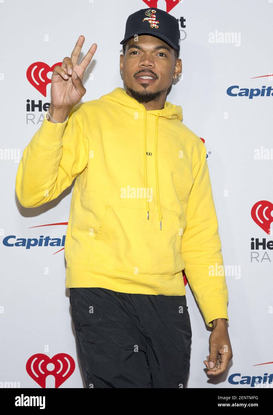 American rapper Chance the Rapper attends the iHeart Radio Music ...