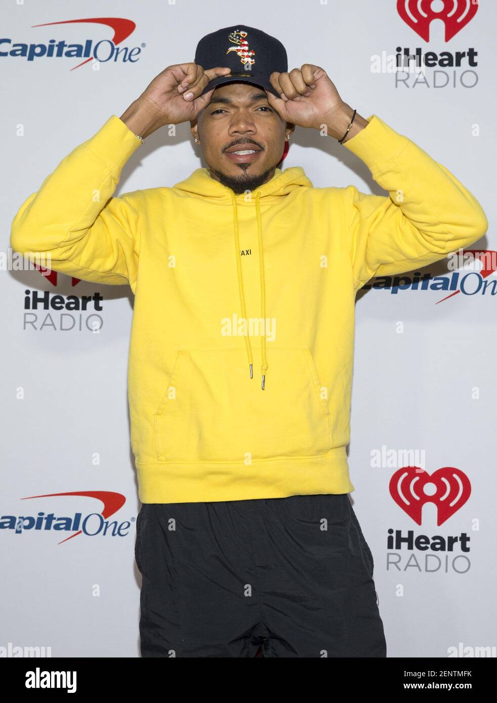 American rapper Chance the Rapper attends the iHeart Radio Music ...