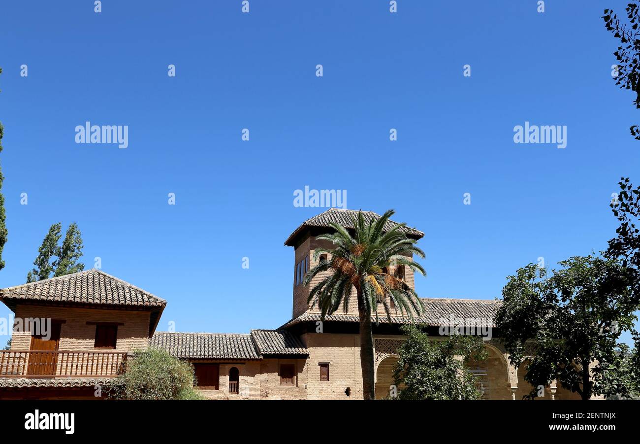 Alhambra Palace - medieval moorish castle in Granada, Andalusia, Spain ...