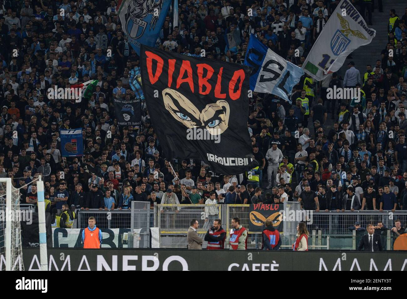 Lazio supporters during the Italian Serie A football match between SS ...