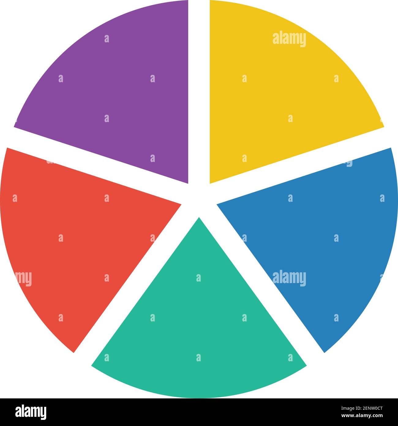 Pie chart icon vector graph symbol for big data and information in a ...