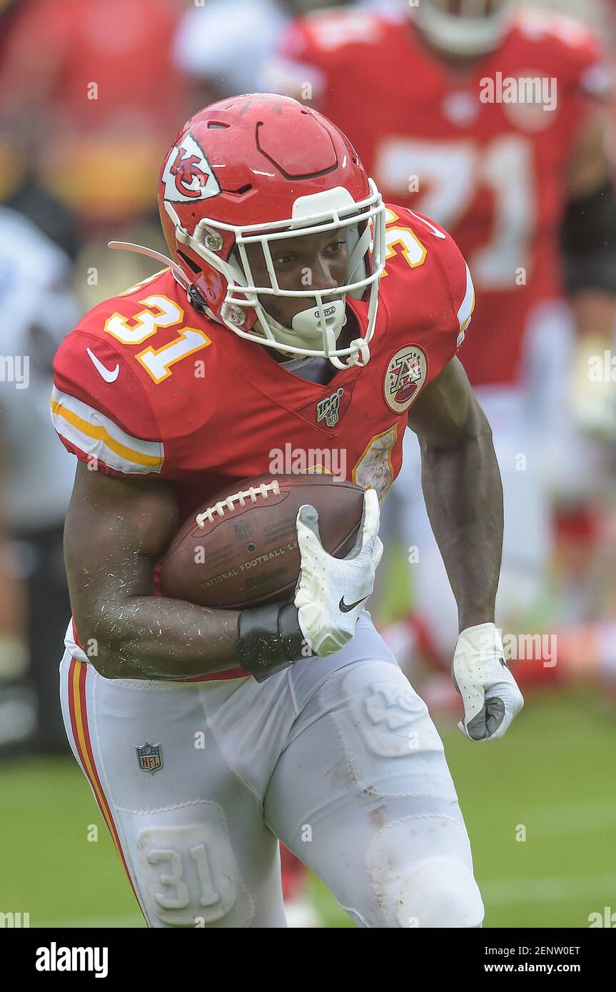 September 22, 2019: Kansas City Chiefs running back Darrel Williams (31 ...