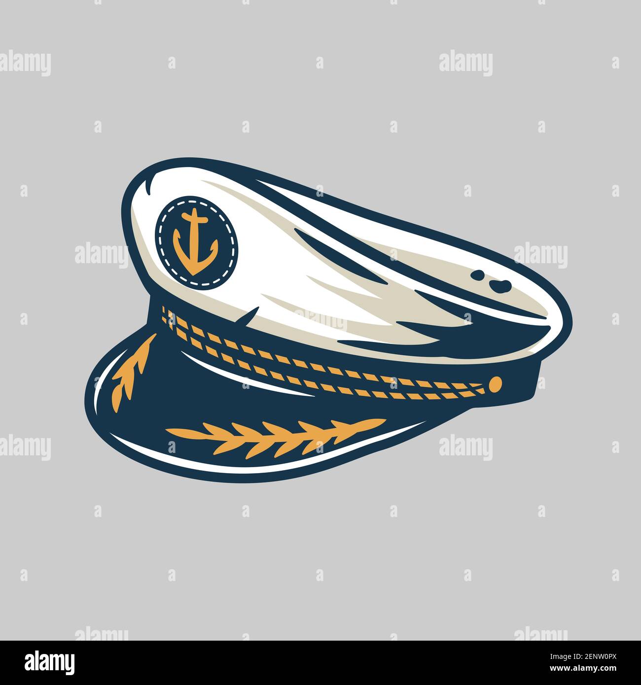 Boat Captain Hat Vector Boat Captain Hat Vector