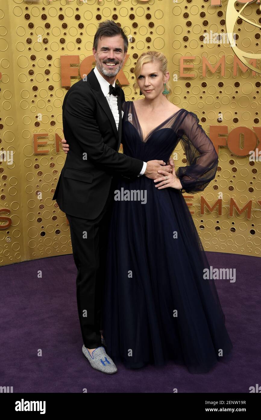 Graham Larson and Rhea Seehorn at the 71st Primetime Emmy Awards held ...