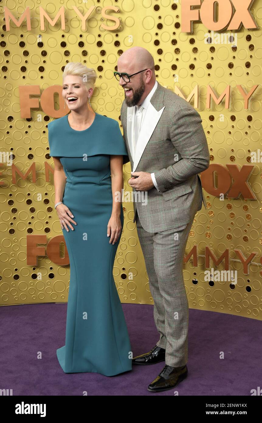 Rachel Reichard and Chris Sullivan at the 71st Primetime Emmy Awards ...