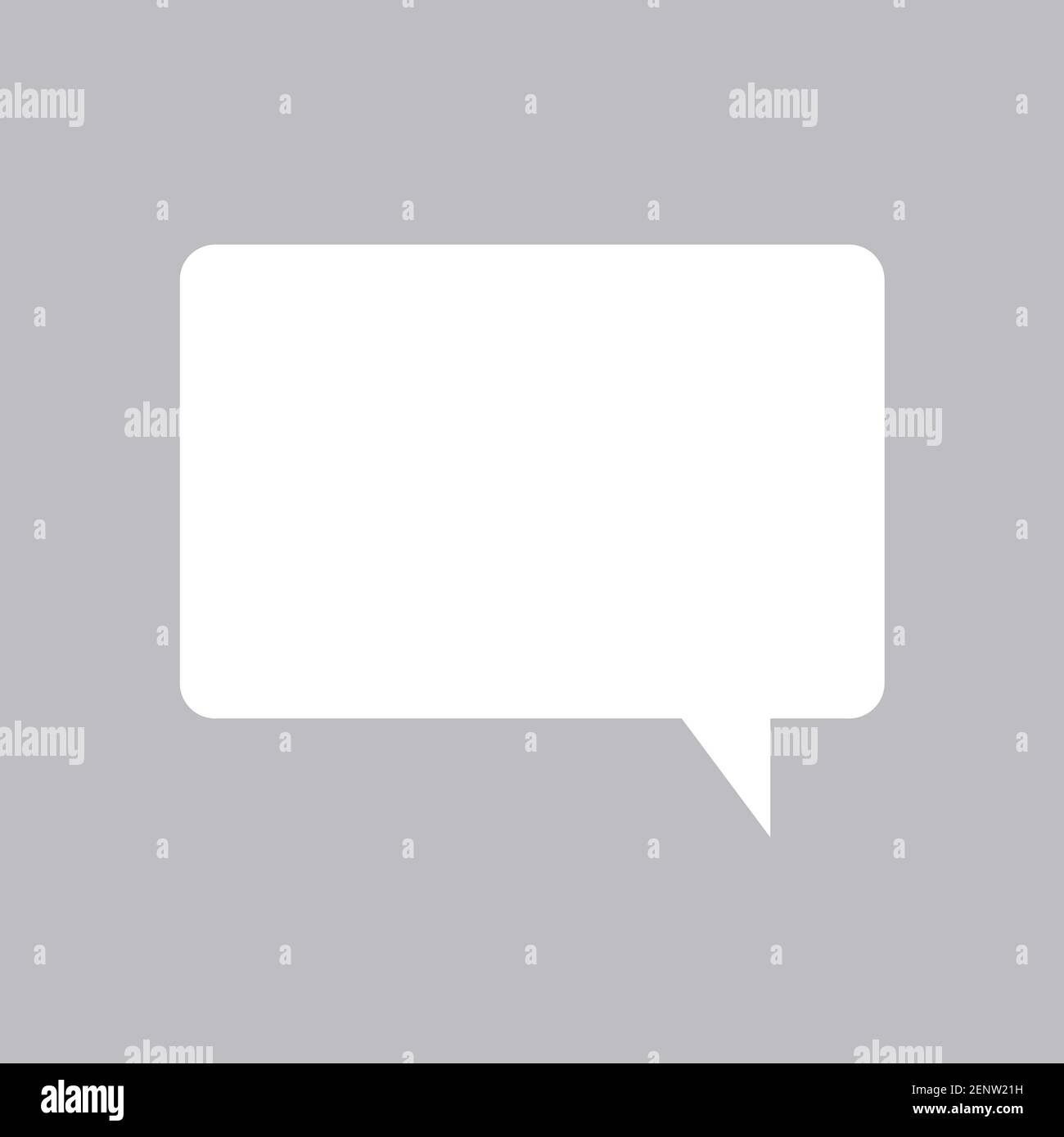 Grey and white chat icon Stock Photo - Alamy