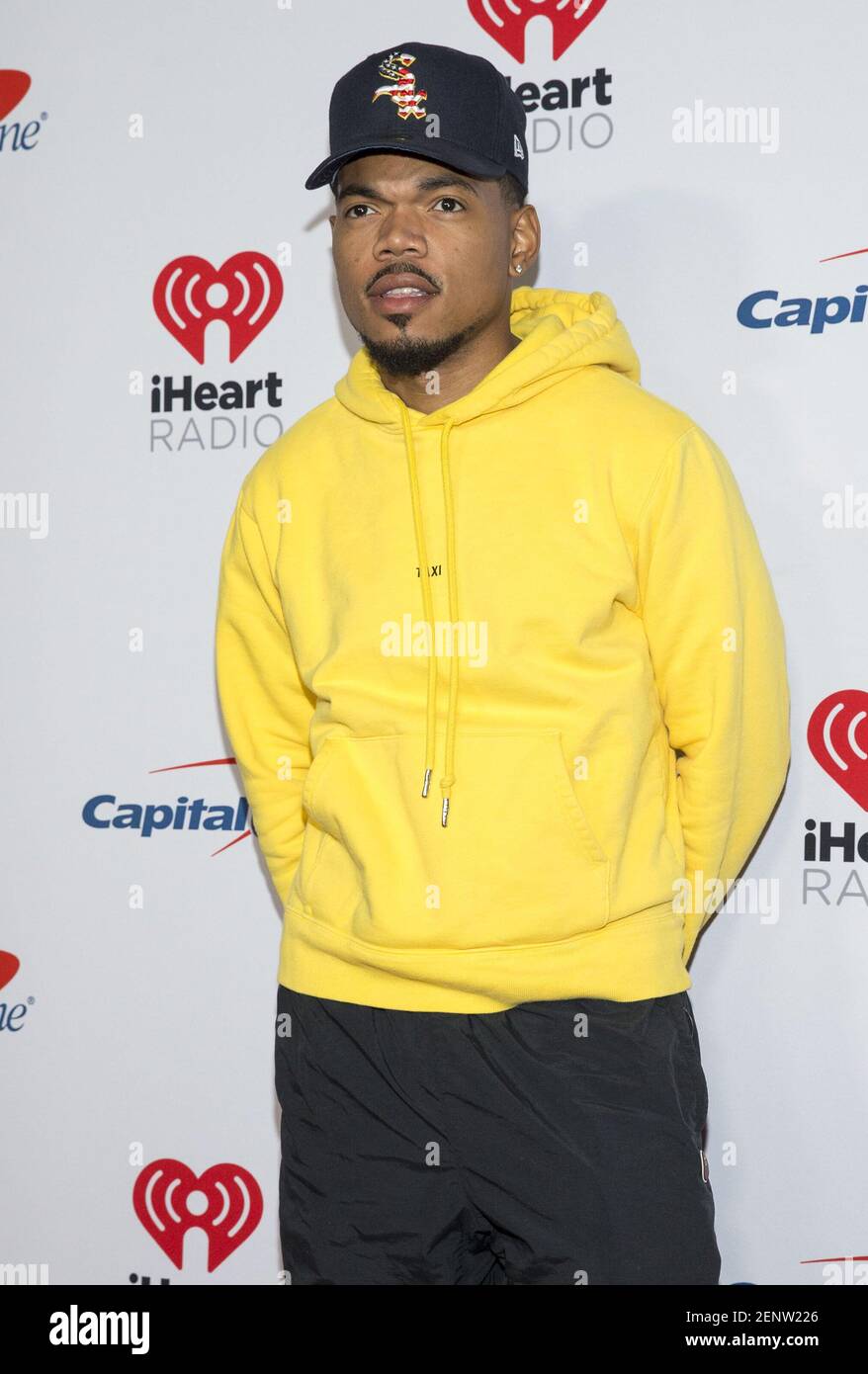 American rapper Chance the Rapper attends the iHeart Radio Music ...