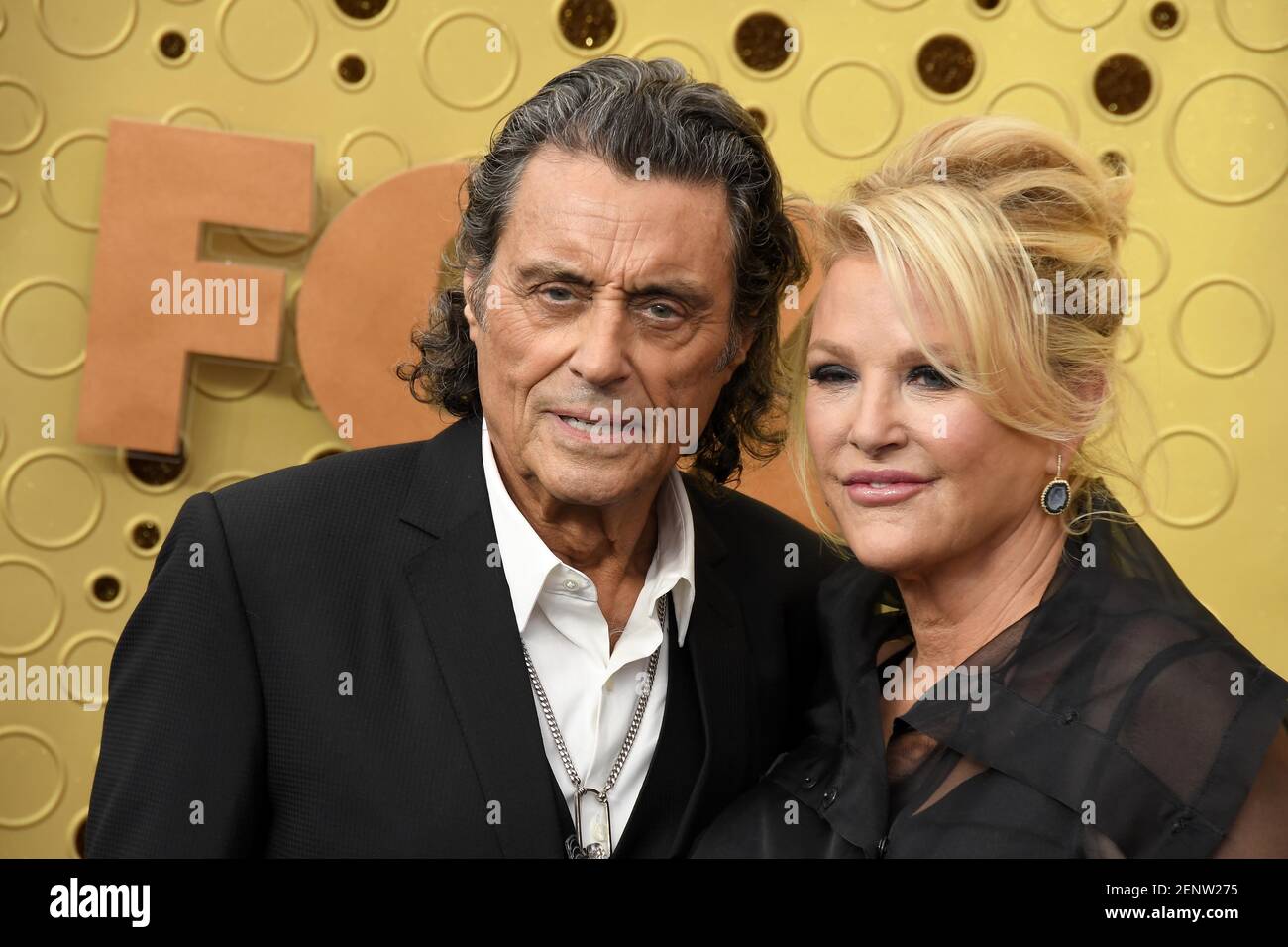 Ian McShane and Gwen Humble at the 71st Primetime Emmy Awards held at ...