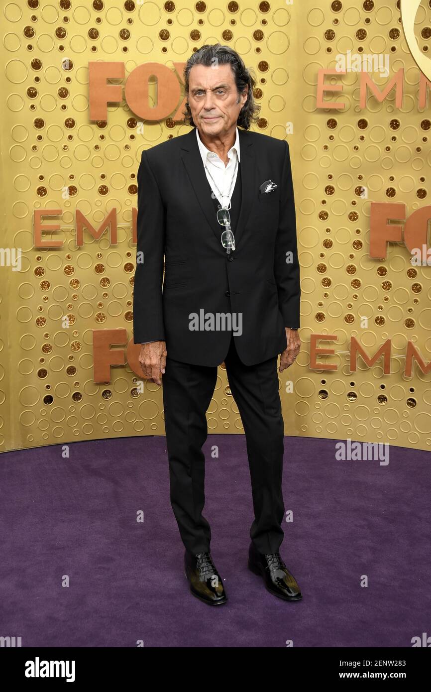 Ian McShane and Gwen Humble at the 71st Primetime Emmy Awards held at ...
