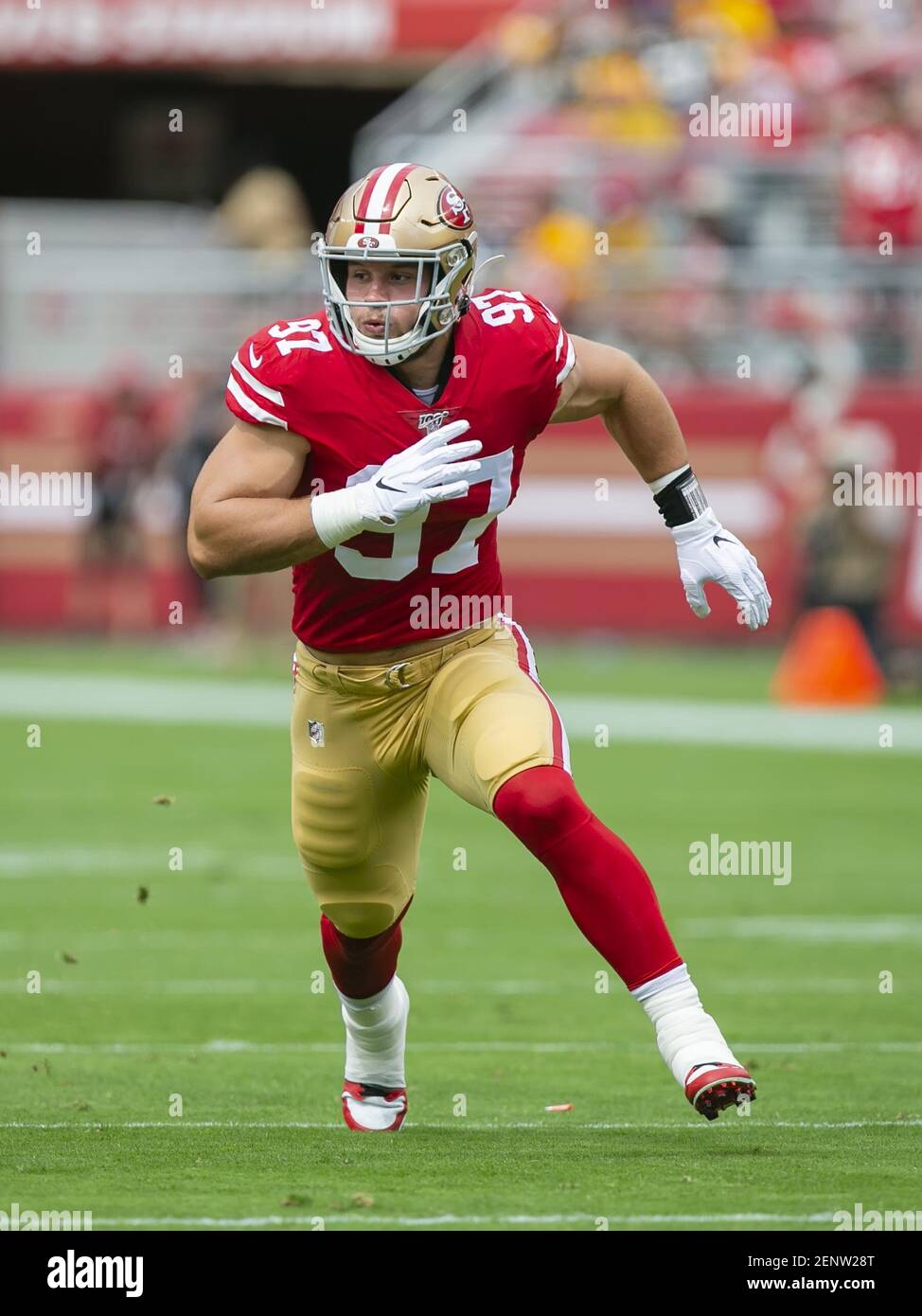 September 22, 2019: San Francisco 49ers defensive end Nick Bosa (97) in ...