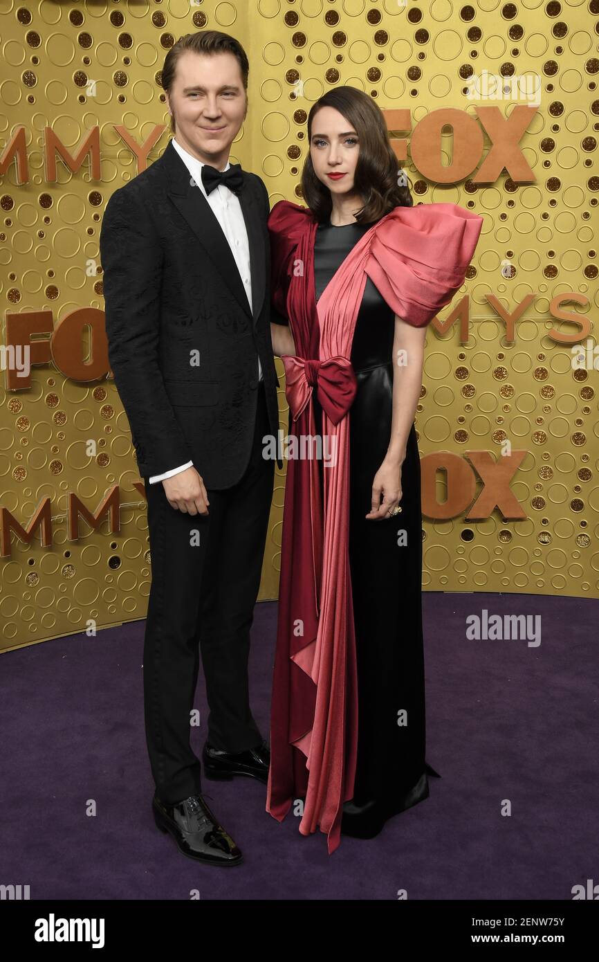 Paul Dano and Zoe Kazan at the 71st Primetime Emmy Awards held at ...