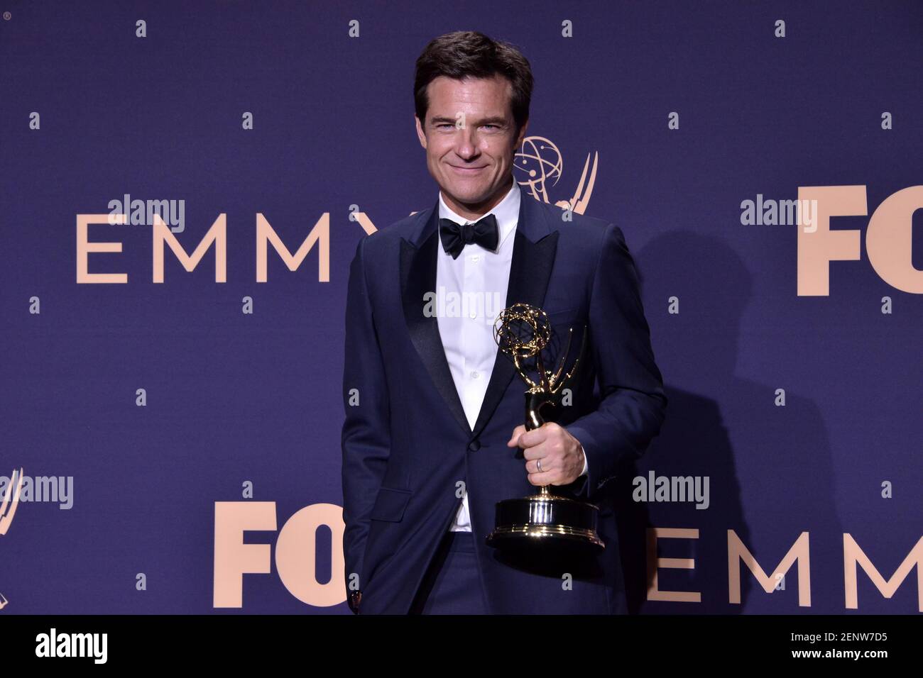 Jason Bateman poses in the press room at the 71st Primetime Emmy Awards ...