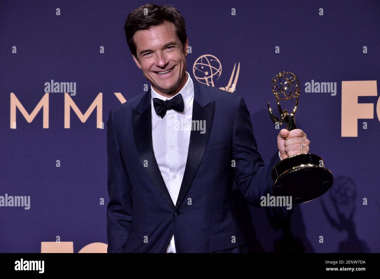 Jason Bateman poses in the press room at the 71st Primetime Emmy Awards ...