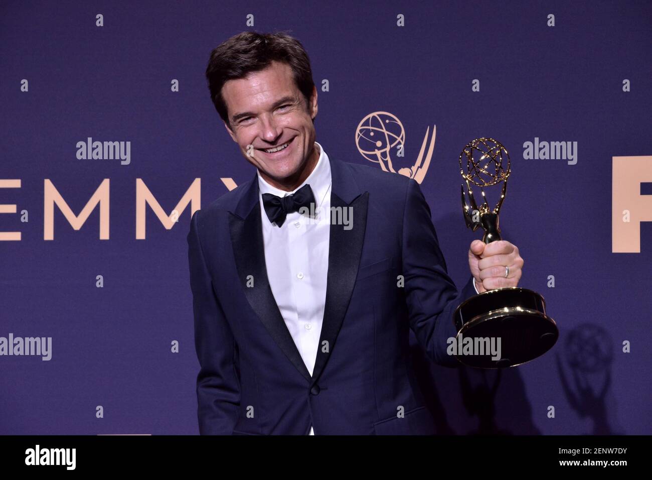 Jason Bateman poses in the press room at the 71st Primetime Emmy Awards ...