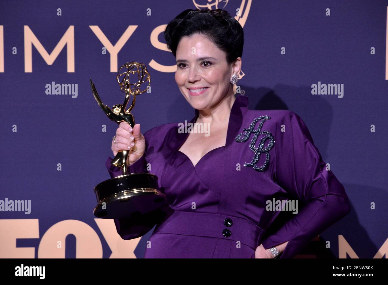 Alex Borstein poses in the press room at the 71st Primetime Emmy Awards ...