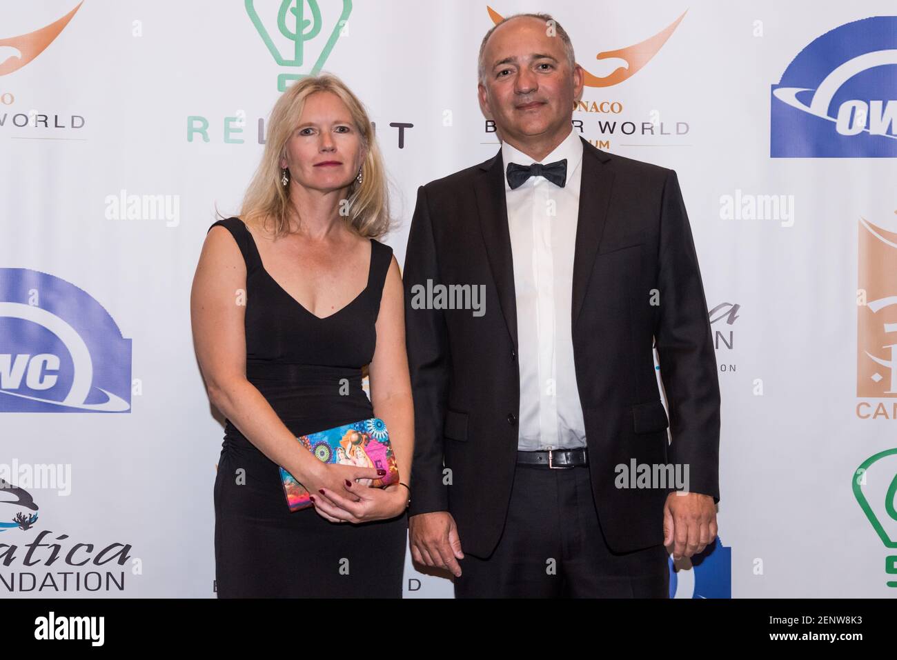 Kathryn and Eric Morlet attend the MONACO Better World gala dinner at ...