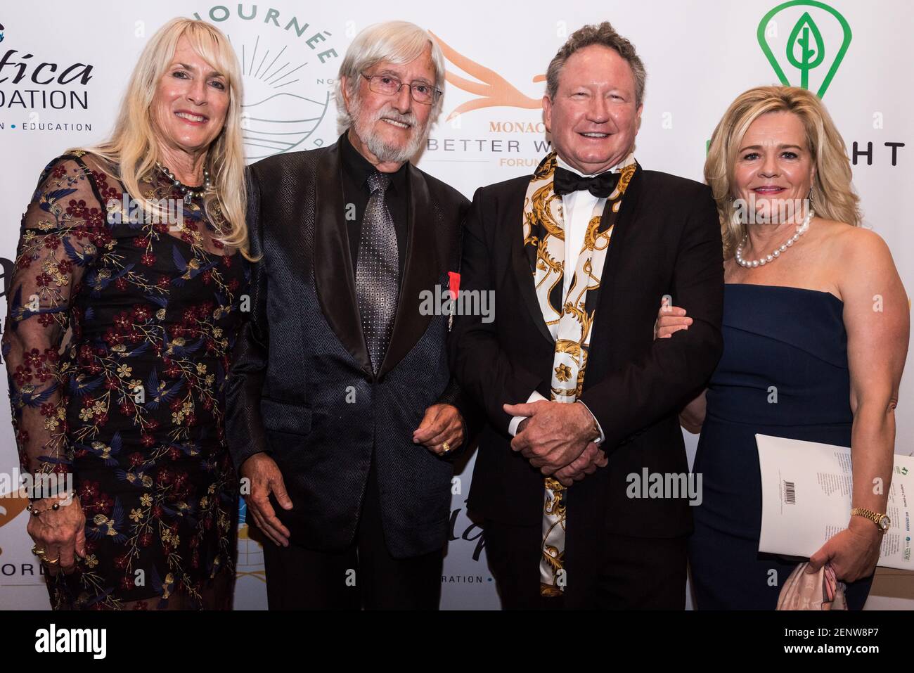 (L-R) Nancy Marr, Jean-Michel Cousteau, Andrew Forrest, and Nicola ...