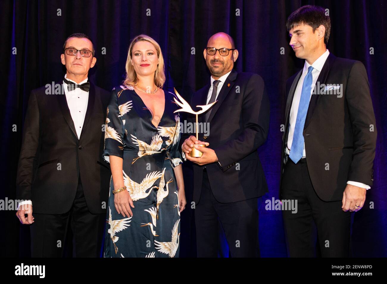 Manuel Collas De La Roche, Kiera Chaplin, award recipient Simon Stiel ...