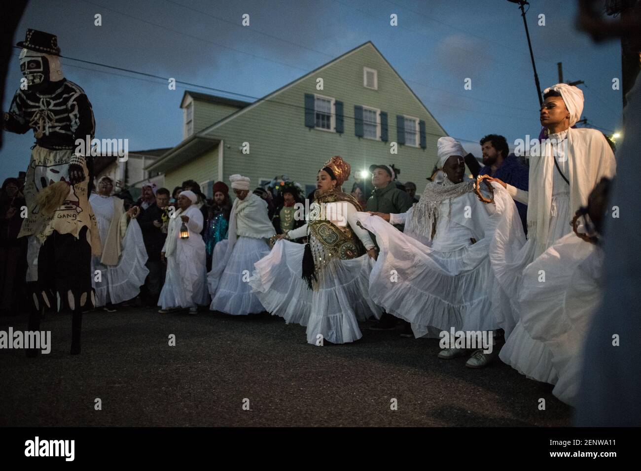 The Skull and Bones Gang with the Mystic Seven Sisters in the streets ...
