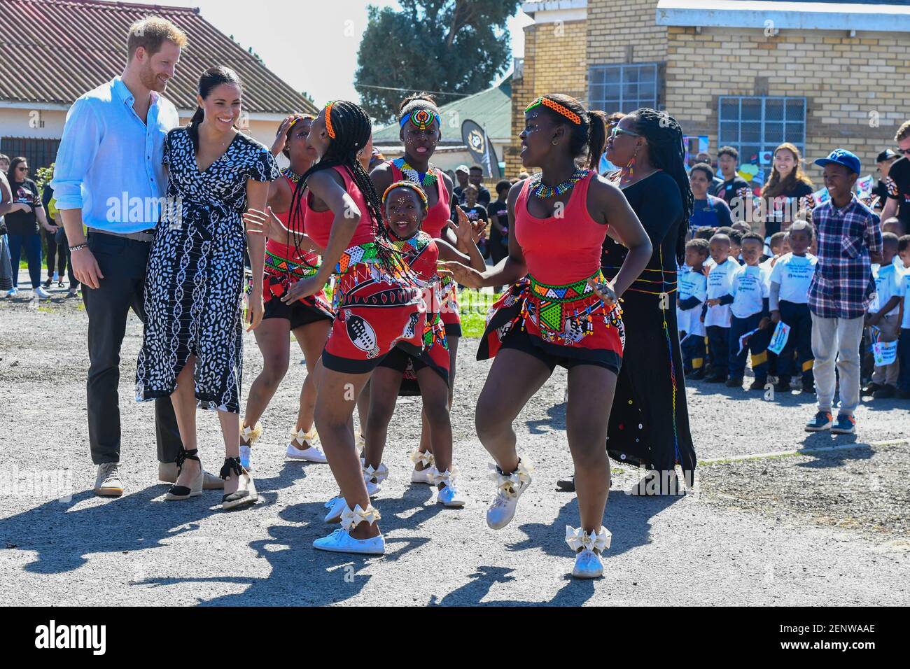 Prince Harry and Meghan Duchess of Sussex at the Justice Desk ...