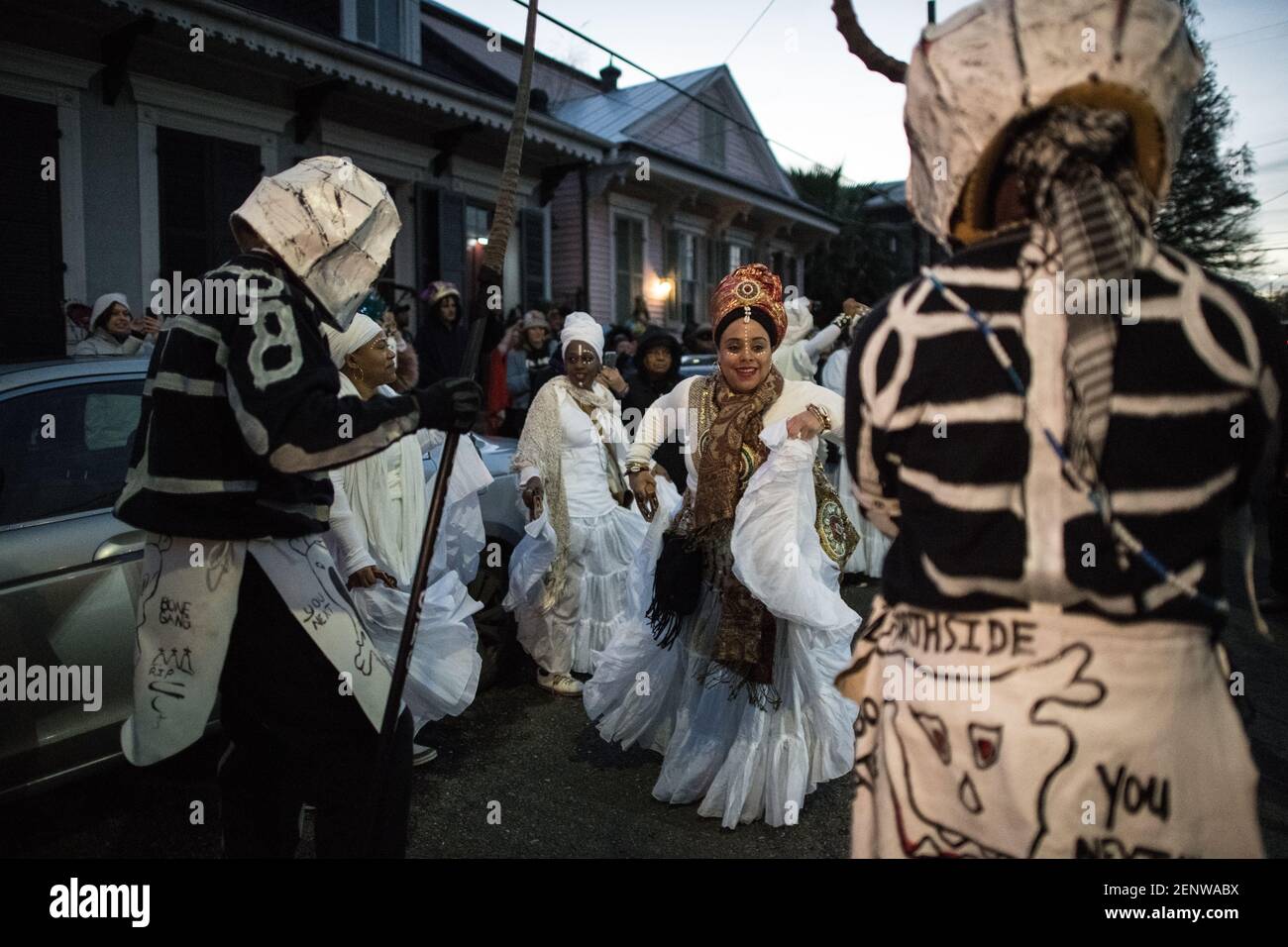 The Skull and Bones Gang with the Mystic Seven Sisters in the streets ...