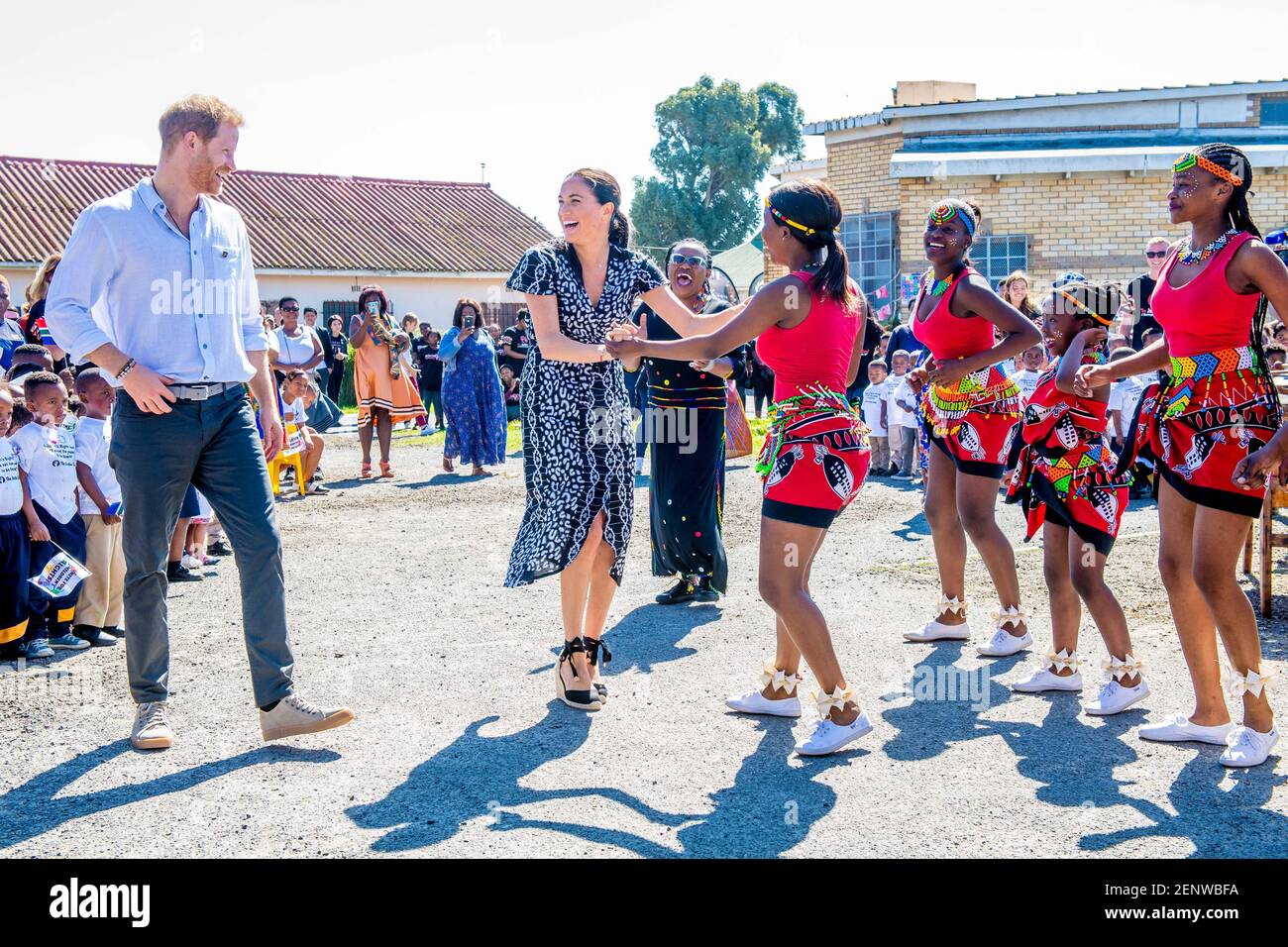 Prince Harry and Meghan Duchess of Sussex at the Justice Desk ...