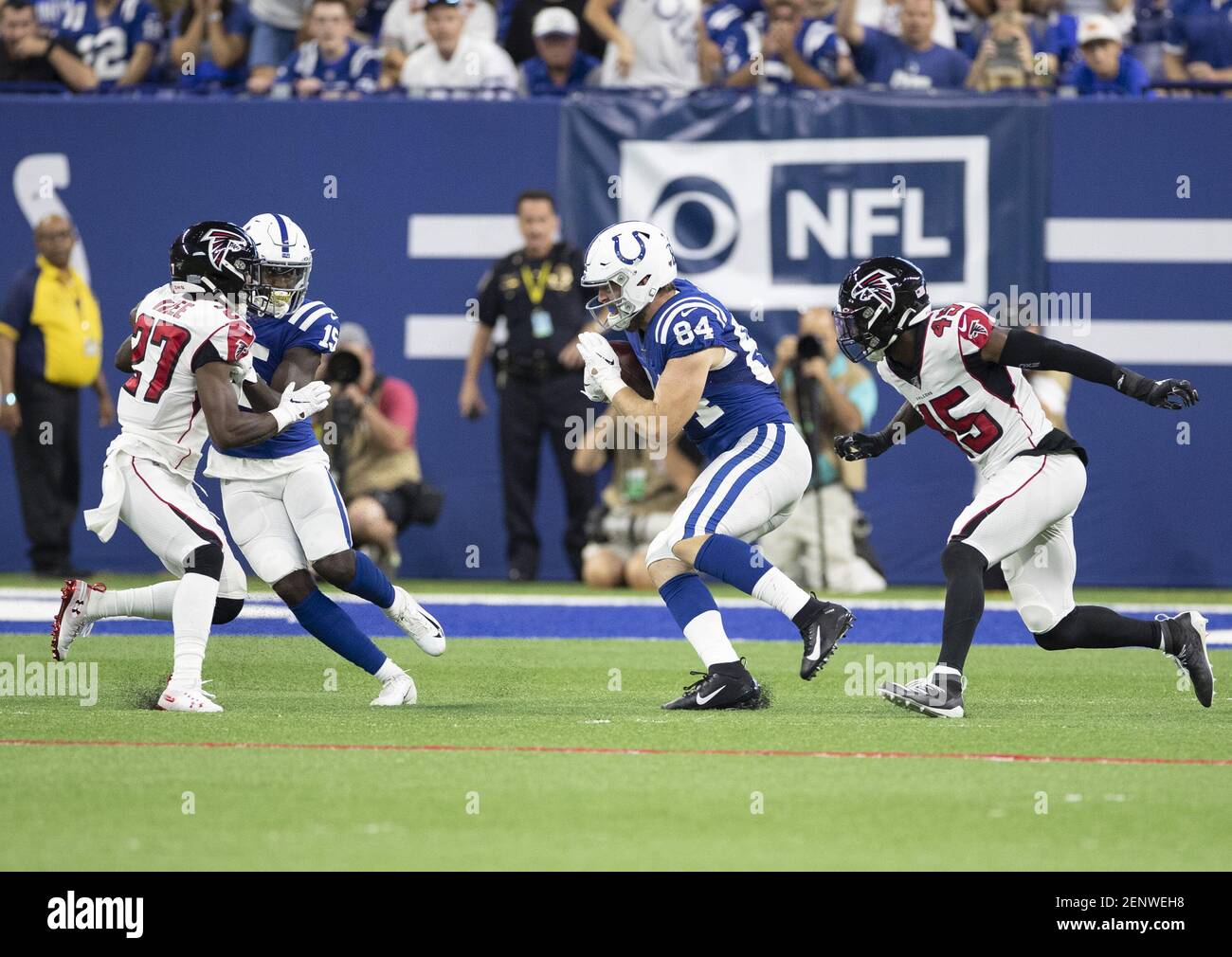 September 22, 2019: Indianapolis Colts tight end Jack Doyle (84) runs ...