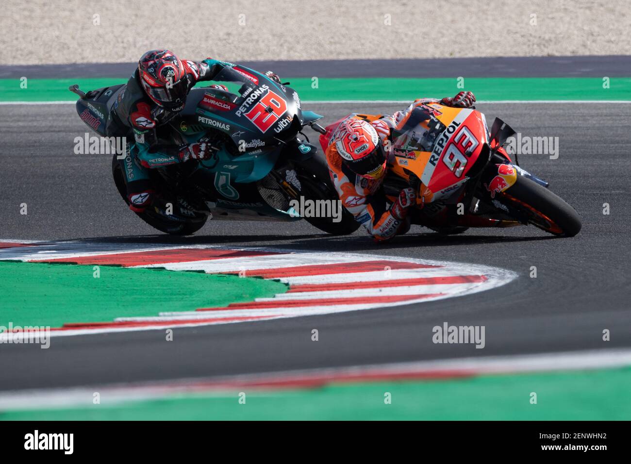 Marc Marquez, Spanish rider and MotoGP World Champion with number 93 ...