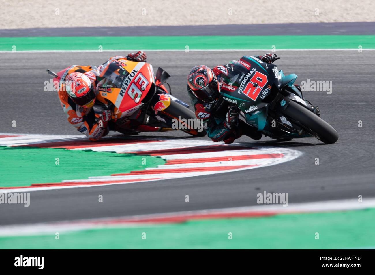 Marc Marquez, Spanish rider and MotoGP World Champion with number 93 ...