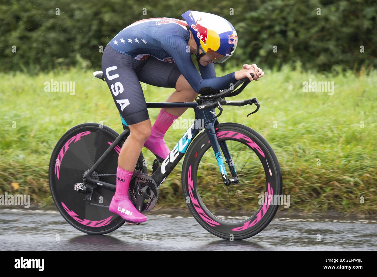 Chloe Dygert of the USA wins the Women’s Time Trial, Harrogate ...