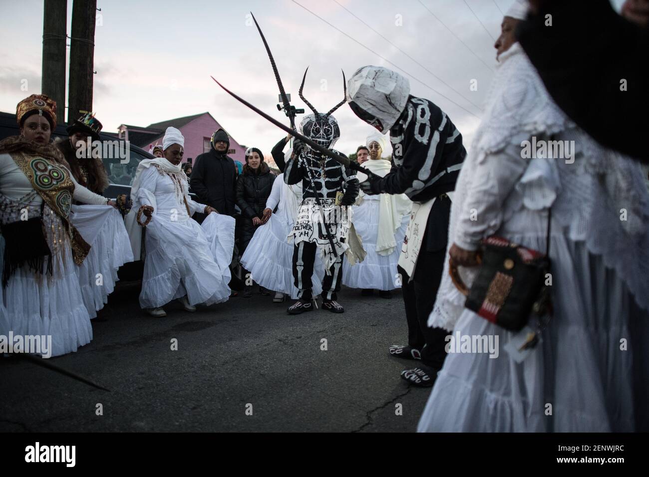 The Skull and Bones Gang with the Mystic Seven Sisters in the streets ...