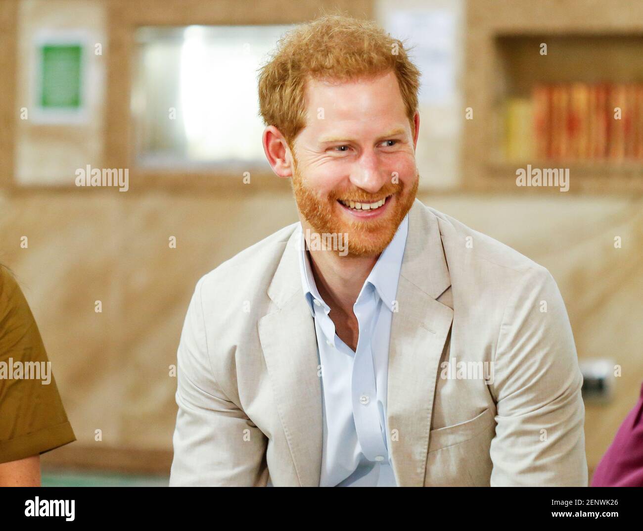 Prince Harry during a visit to Auwal Mosque, the oldest mosque in South ...