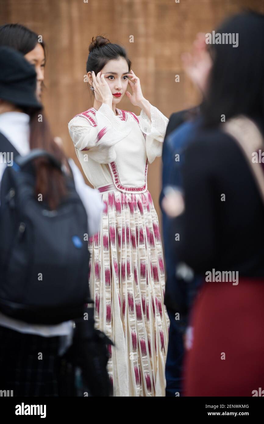 Hong Kong actress Angelababy attends the Christian Dior Womenswear ...