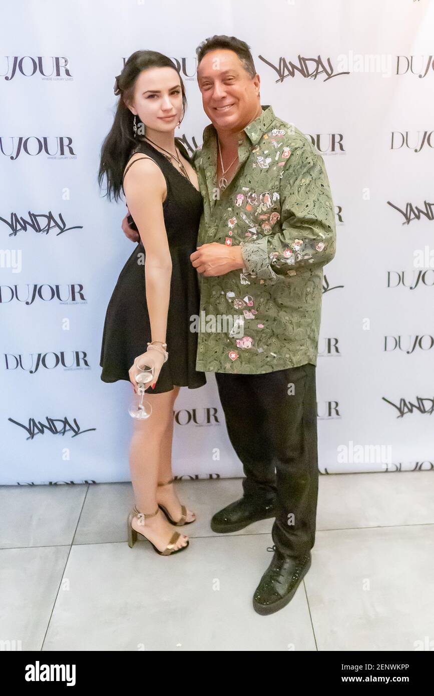 Guest and Ivan Wilzig attend DuJour Magazine celebrates the cover of ...