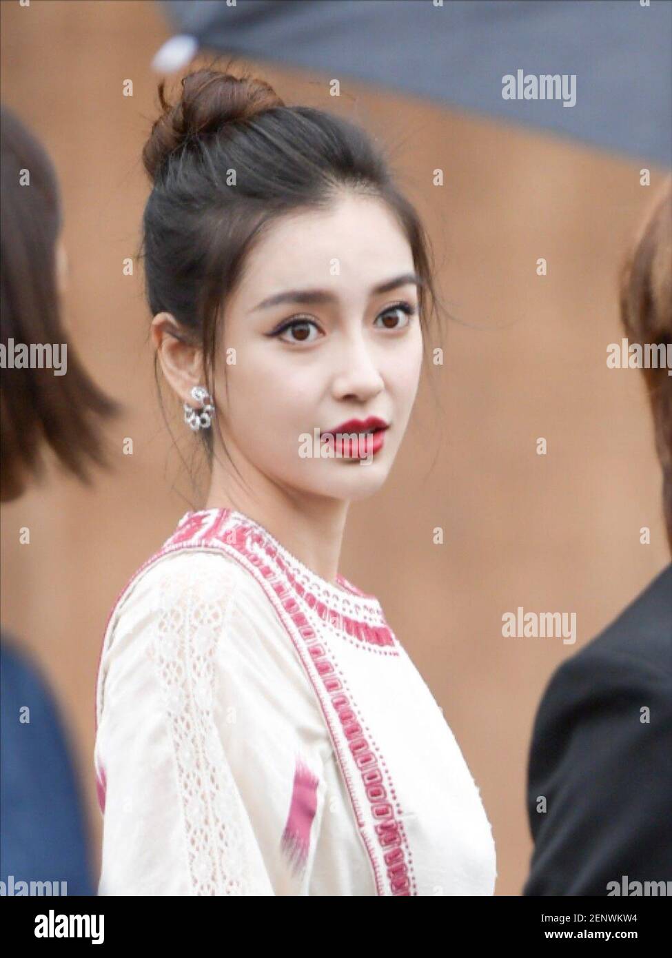 Hong Kong actress Angelababy attends the Christian Dior Womenswear ...