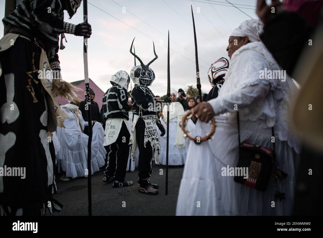 The Skull and Bones Gang with the Mystic Seven Sisters in the streets ...