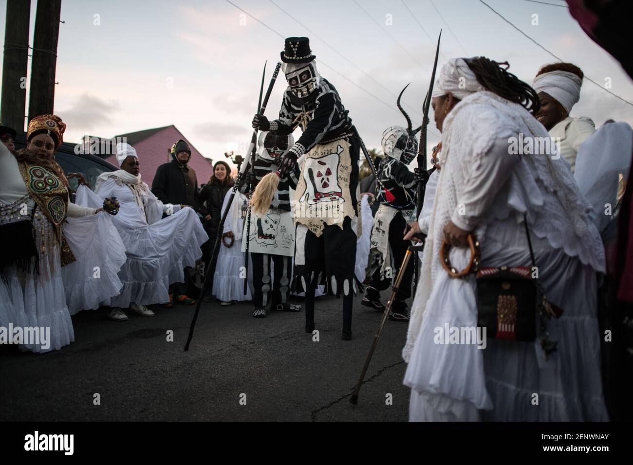 The Skull and Bones Gang with the Mystic Seven Sisters in the streets ...