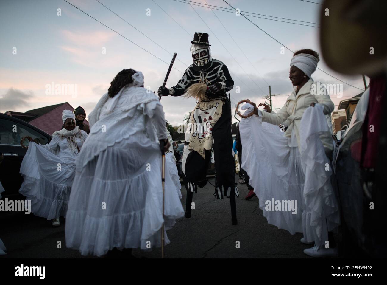 The Skull and Bones Gang with the Mystic Seven Sisters in the streets ...