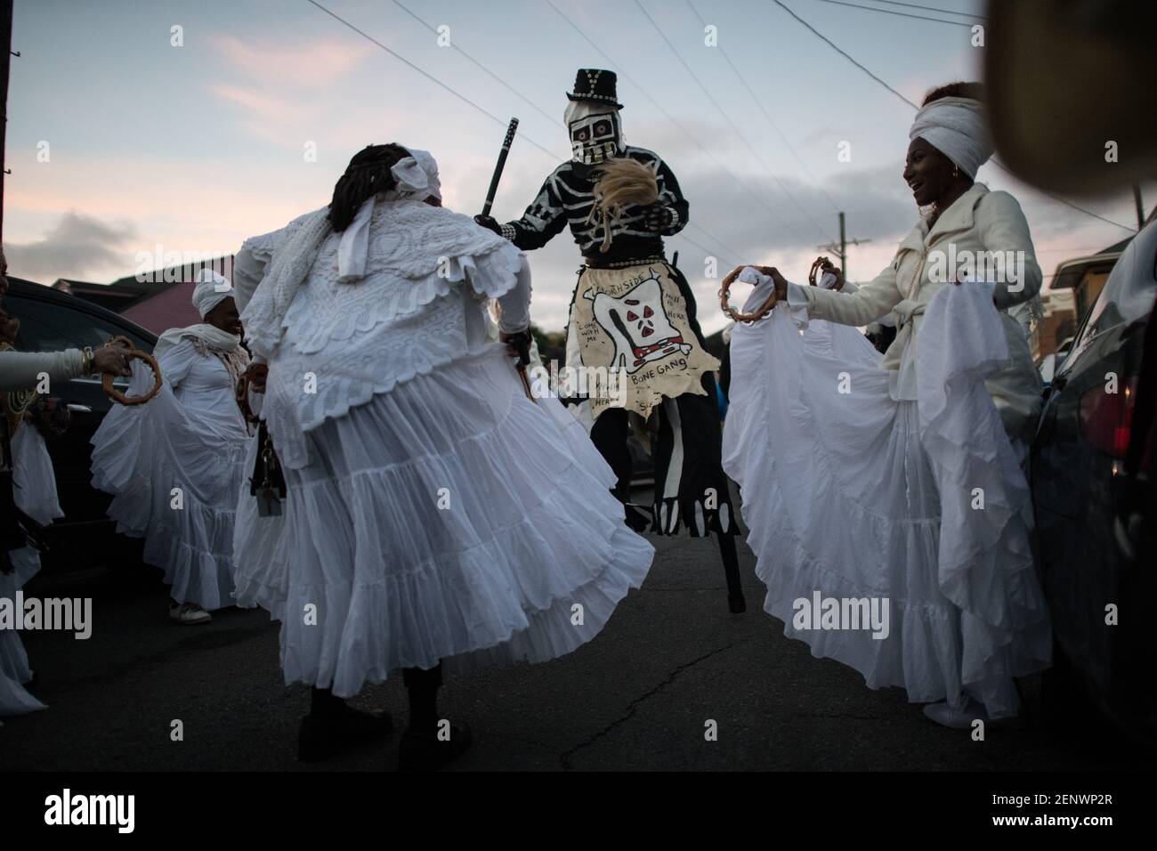 The Skull and Bones Gang with the Mystic Seven Sisters in the streets ...