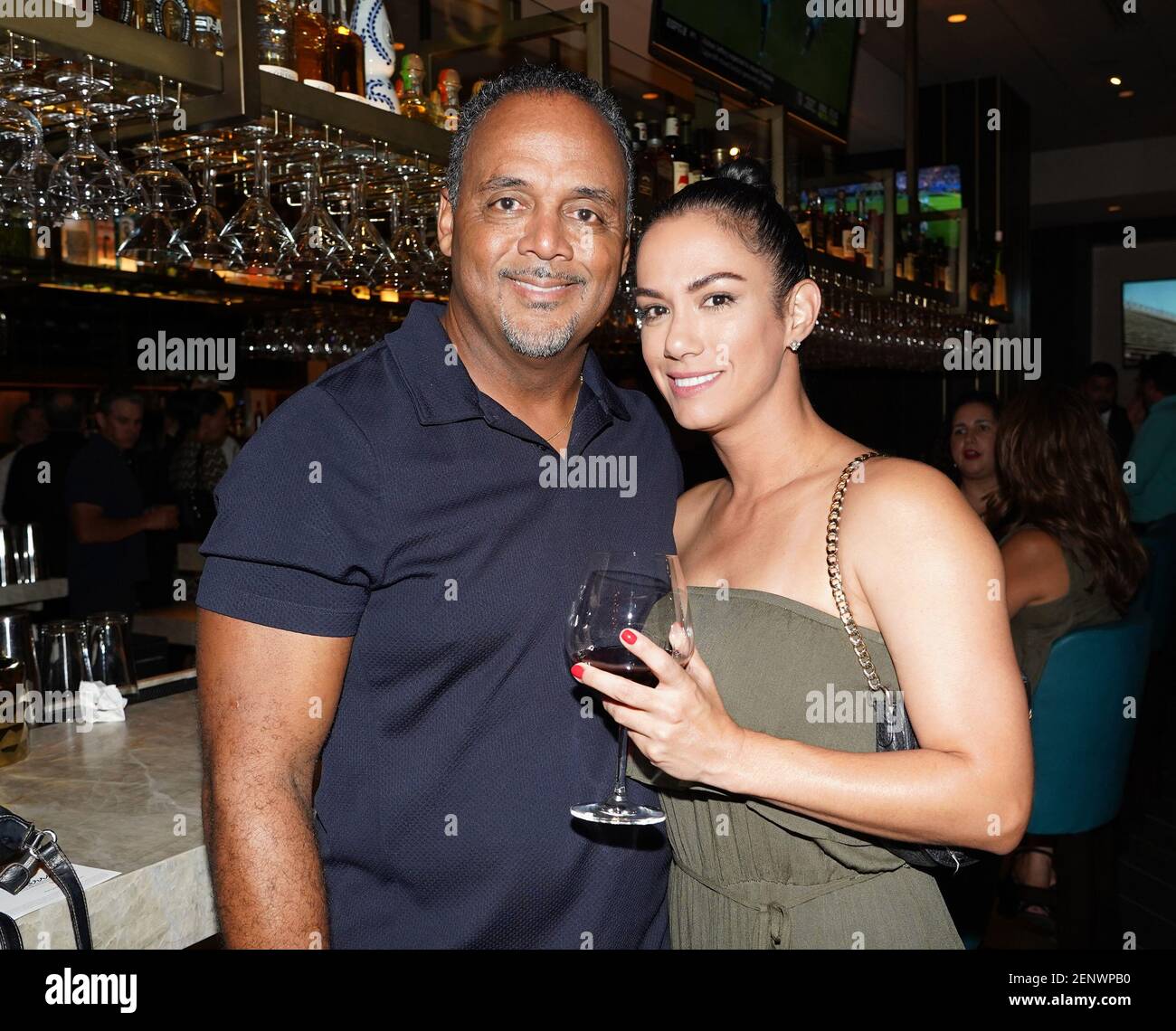 CORAL GABLES, FL - SEPT 24: Oscar Angulo and Osiris Prieto are seen at ...