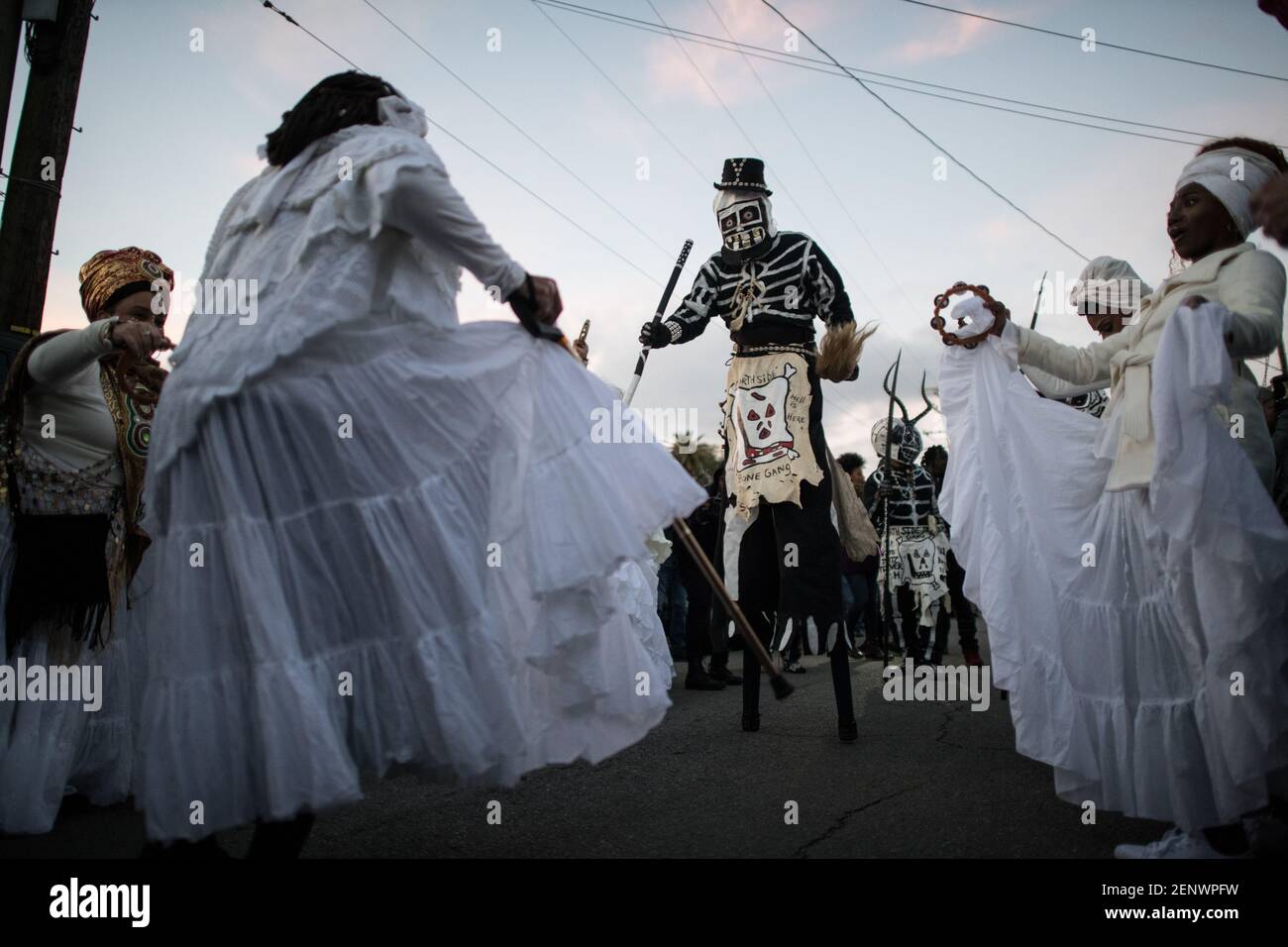 The Skull and Bones Gang with the Mystic Seven Sisters in the streets ...