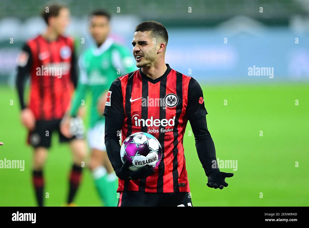 Bremen, Deutschland. 26th Feb, 2021. firo football: Fuvuball: 02.26. ...