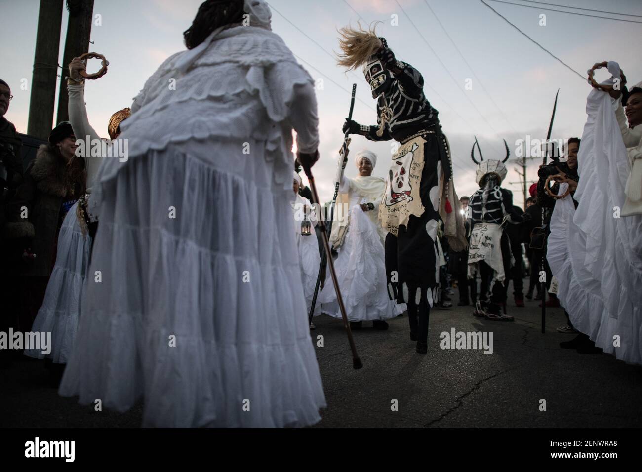 The Skull and Bones Gang with the Mystic Seven Sisters in the streets ...