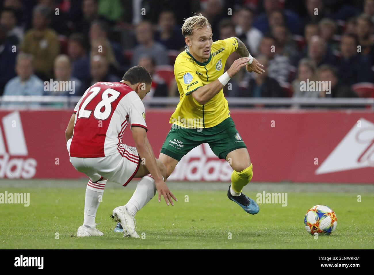 AMSTERDAM, 25-09-2019 Johan Cruyff Arena , Dutch Eredivisie Football season 2019 / 2020 . Ajax ...