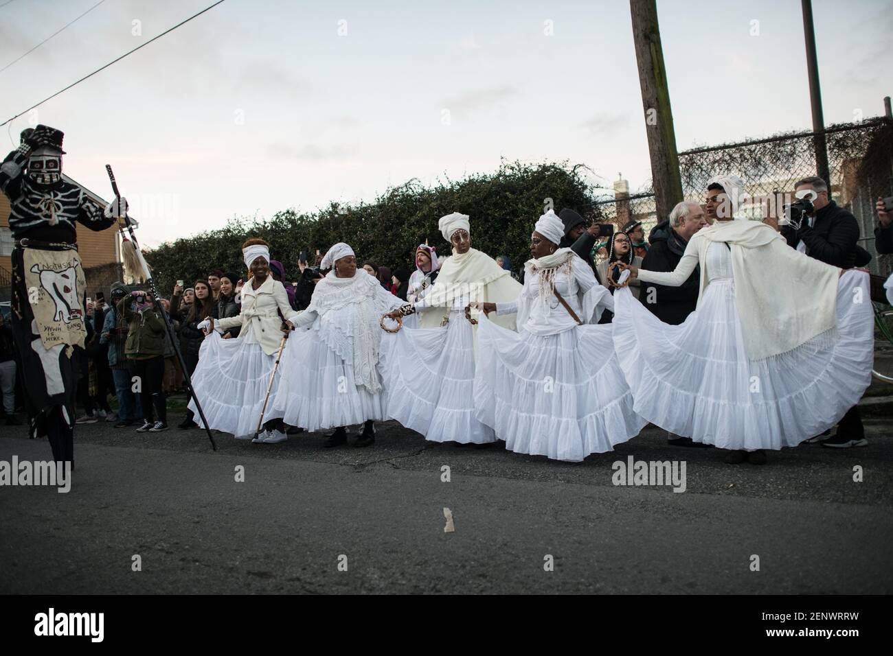 The Skull and Bones Gang with the Mystic Seven Sisters in the streets ...