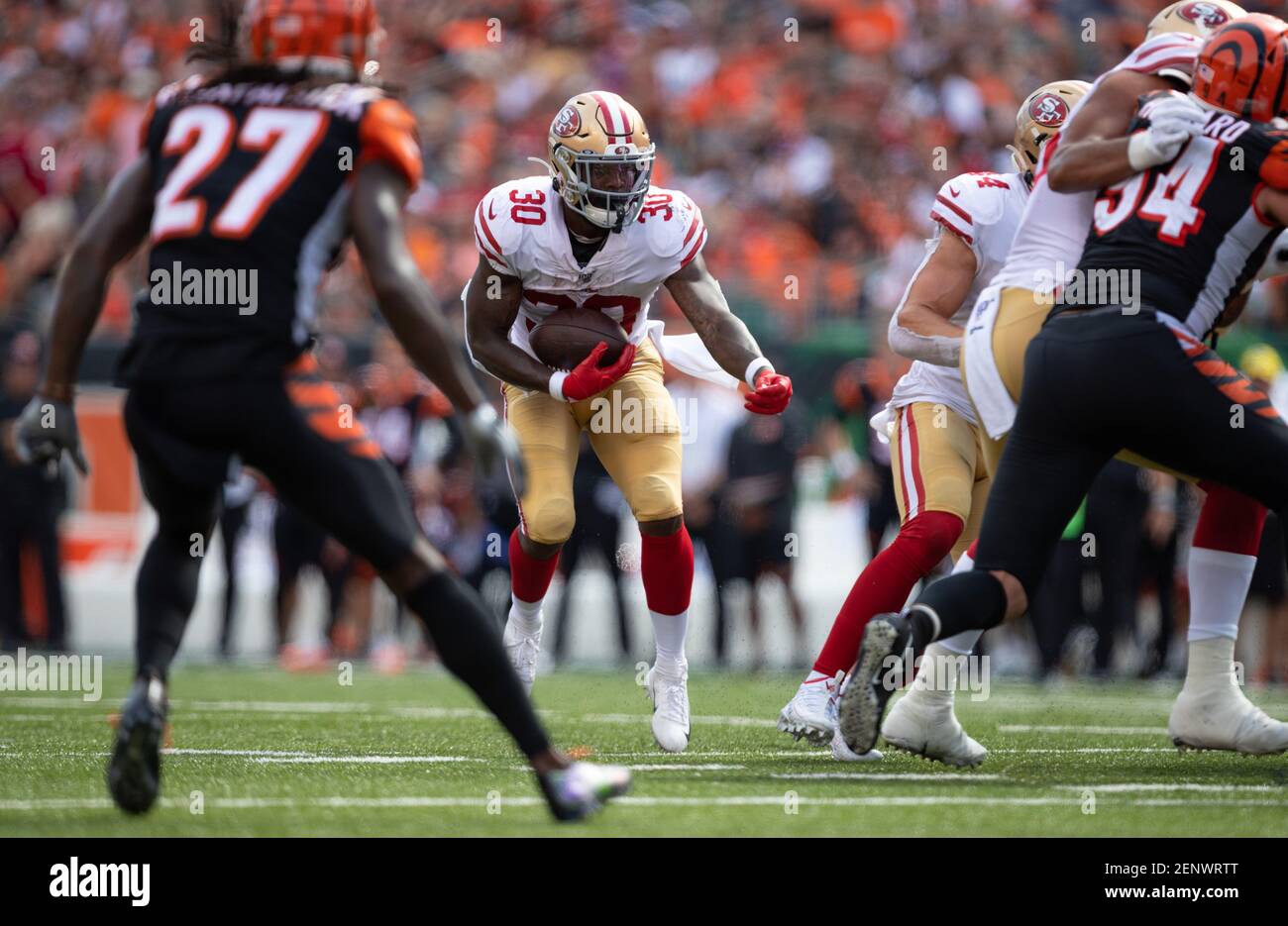 September 15, 2019: San Francisco 49ers running back Jeff Wilson Jr ...